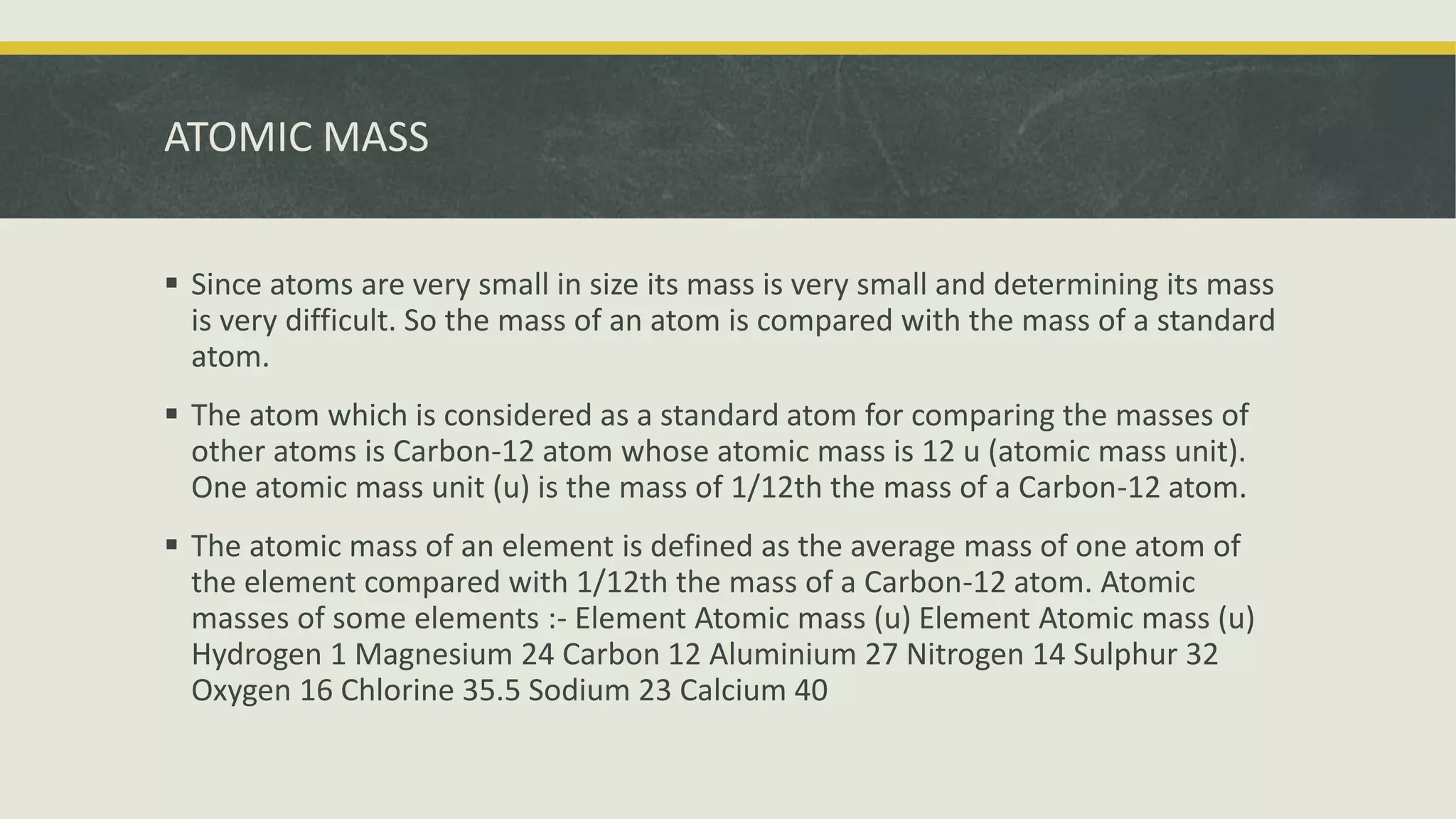 Atoms and molecules | PPTX