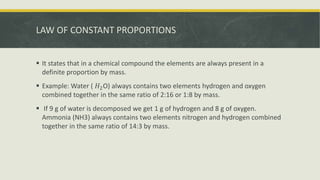 Atoms and molecules | PPTX