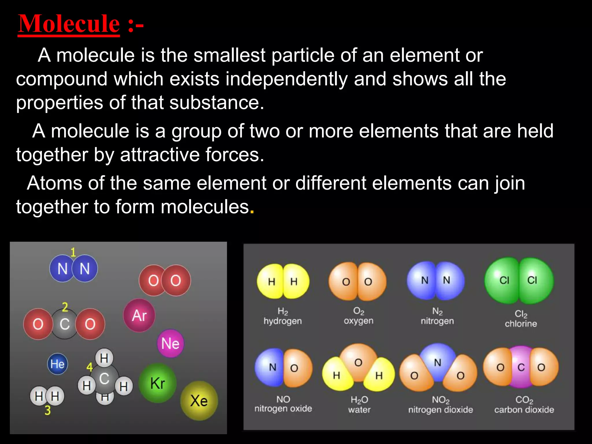 Atoms and molecules | PDF