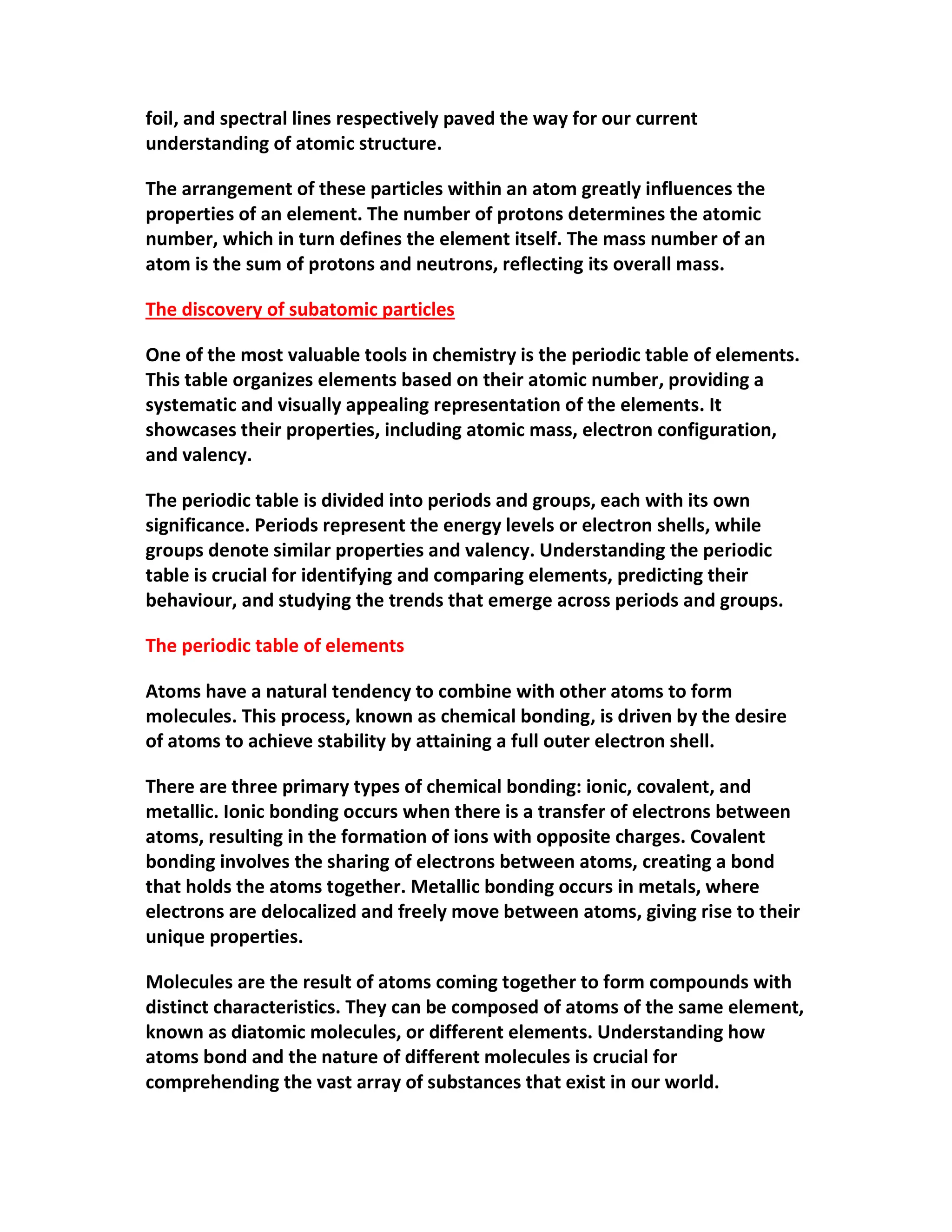 Class 9 Science Chapter 3 Atoms and Molecules notes pdf free pdf ...