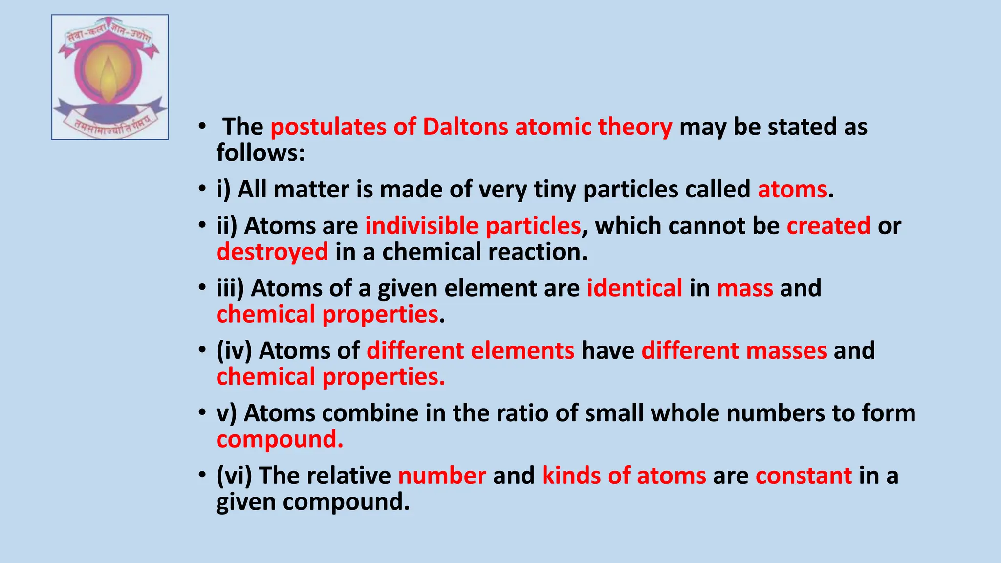 ATOMS AND MOLECULES.pptx................. | PPTX
