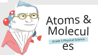 Atoms and Molecules Education Presentation in Red and Blue Lined Style.pptx