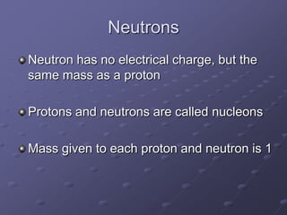 Atoms and the periodic table | PPT