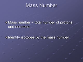 Atoms and the periodic table | PPT