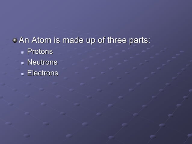 Atoms and the periodic table | PPT