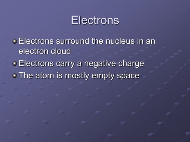 Atoms and the periodic table | PPT