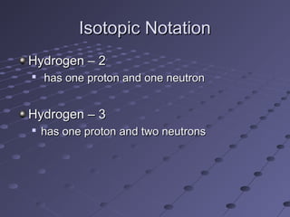 Atoms and the periodic table | PPT