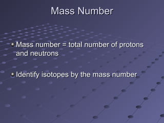Atoms and the periodic table | PPT