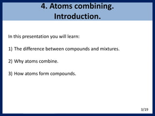 Atoms combining | PPTX