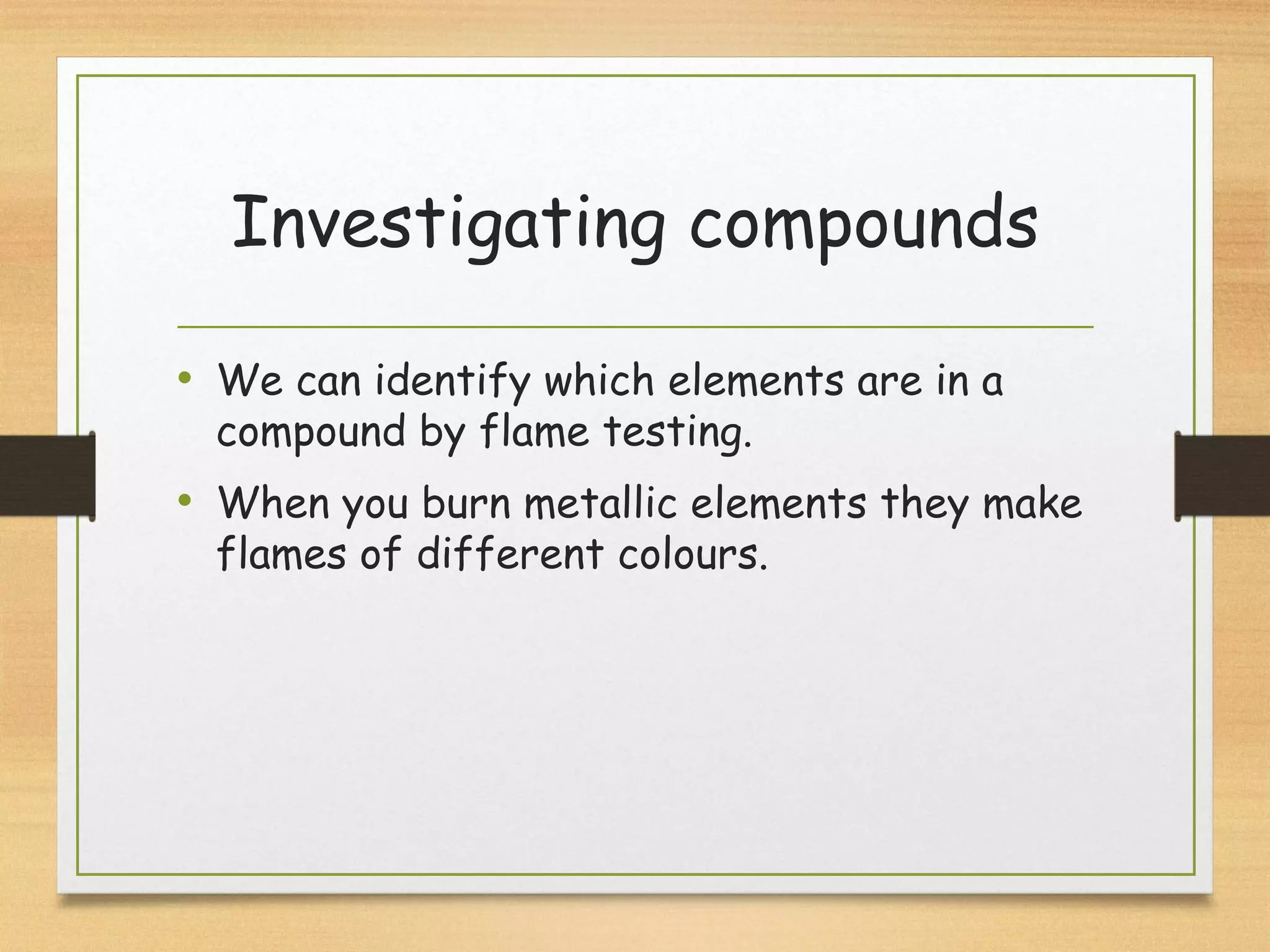 Atoms, elements and compounds | PPT