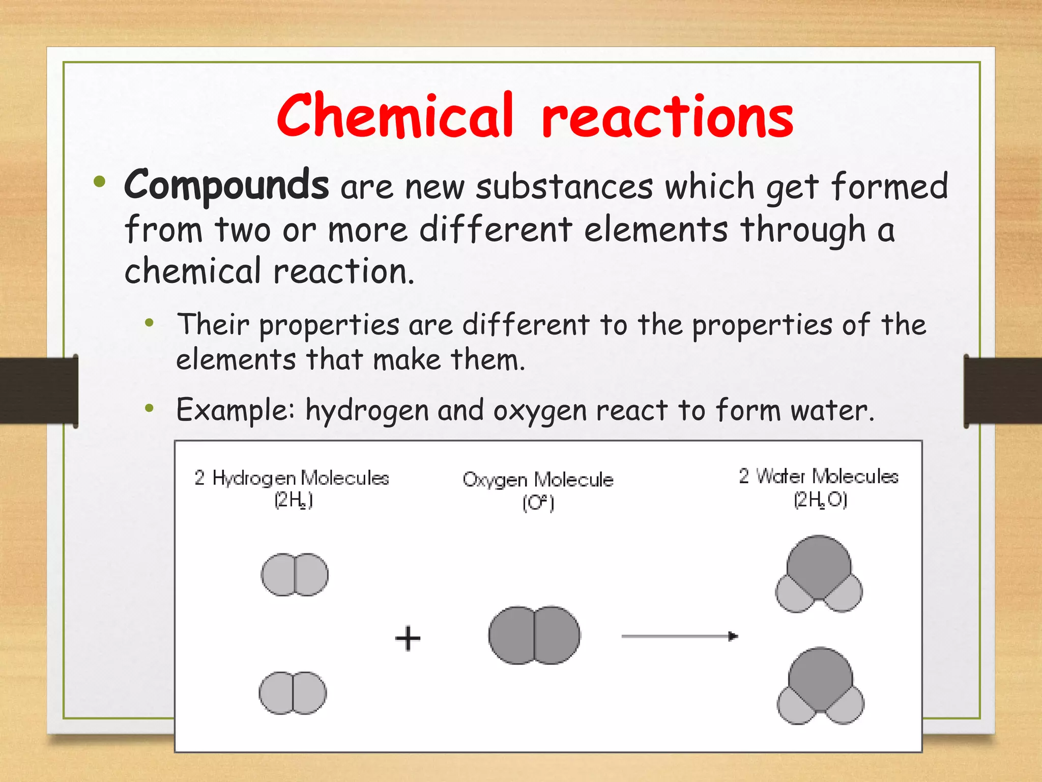 Atoms, elements and compounds | PPT