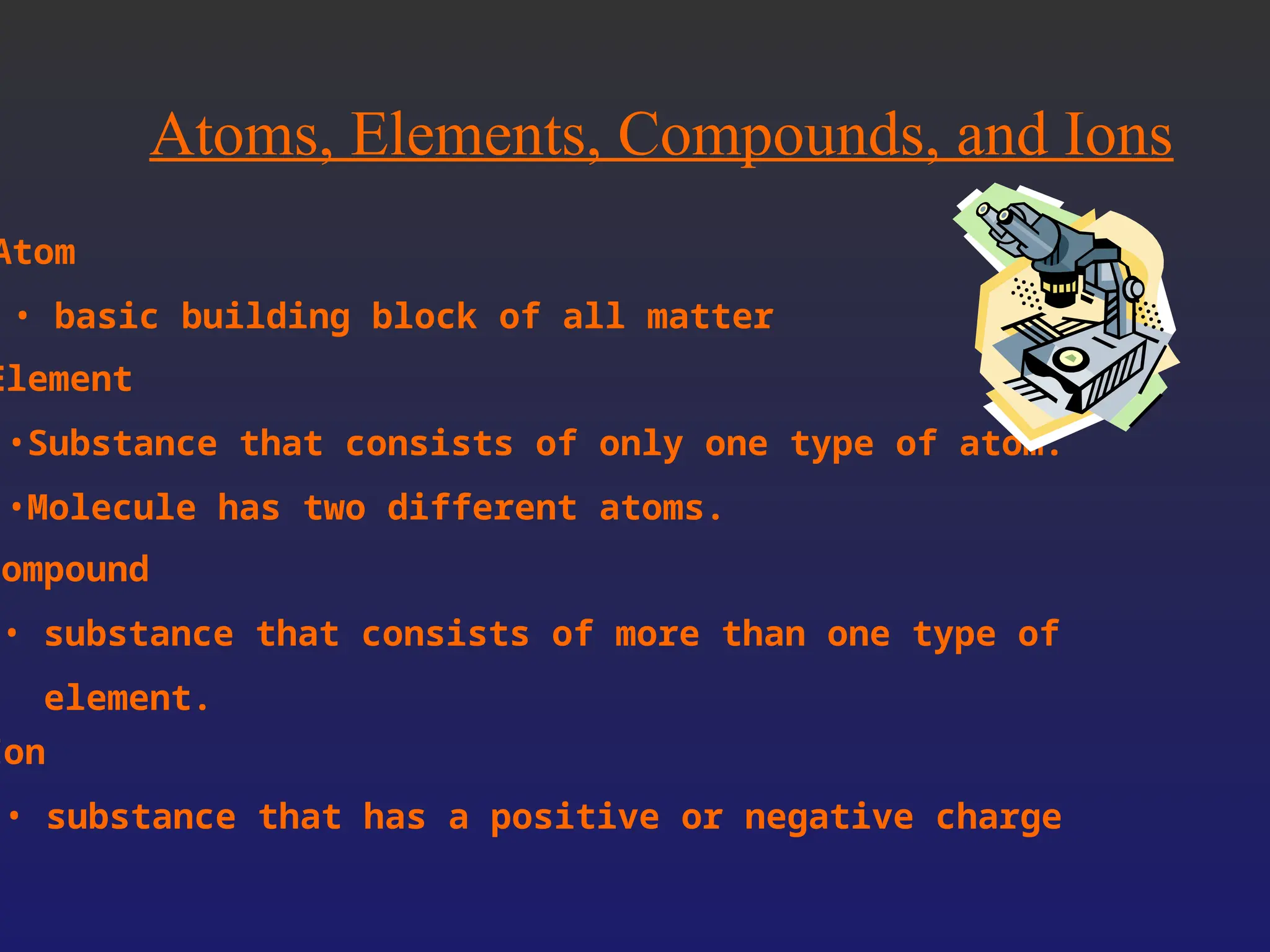 POWERPOINT PRESENTATION FOR ATOMS AND COMPOUNDS | PPT