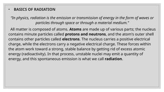 Atoms in radiation field latest presentation | PPTX