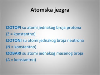 Atomska jezgra 7 | PPT