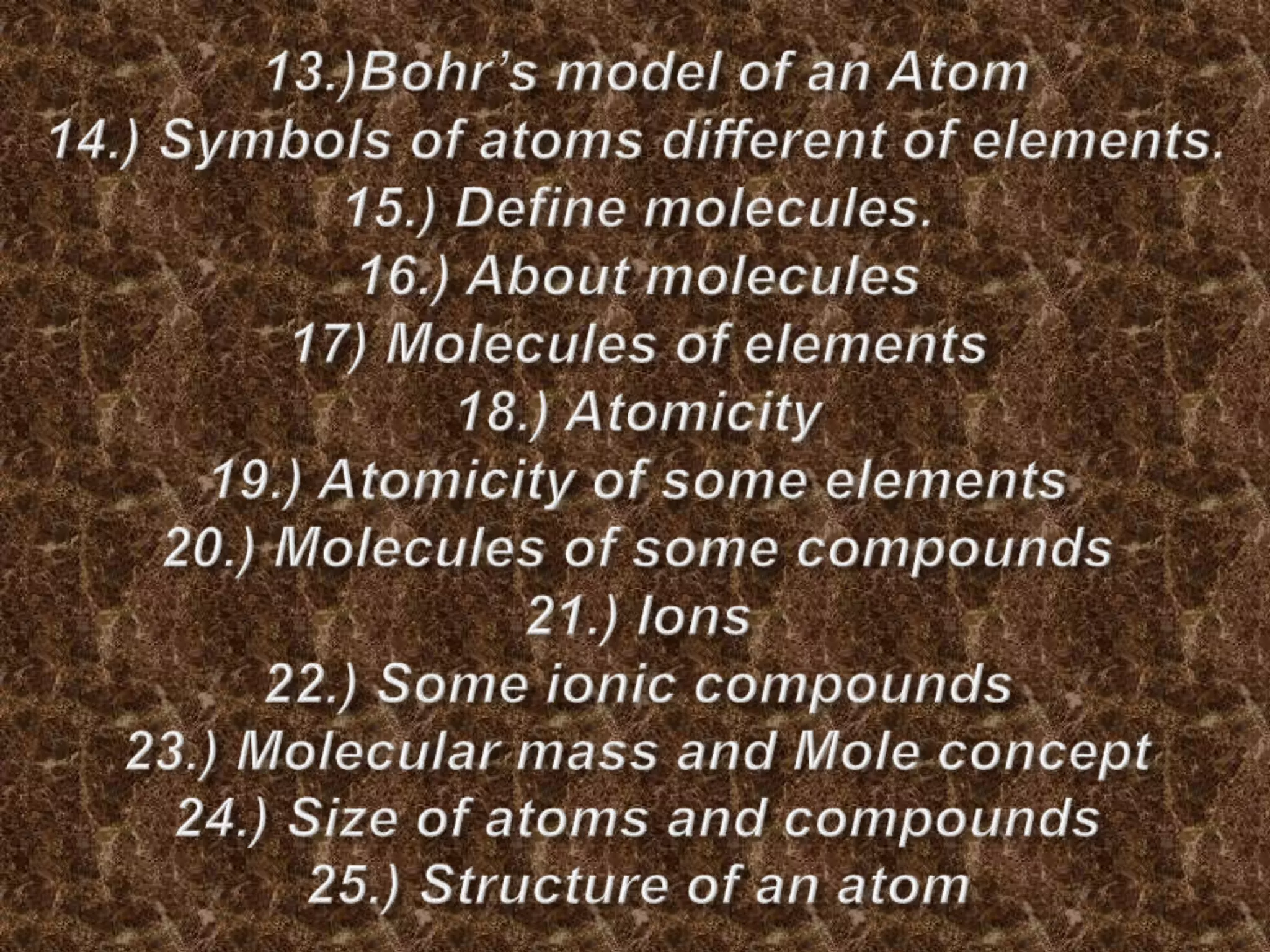 Atoms & molecule & its structure | PPTX