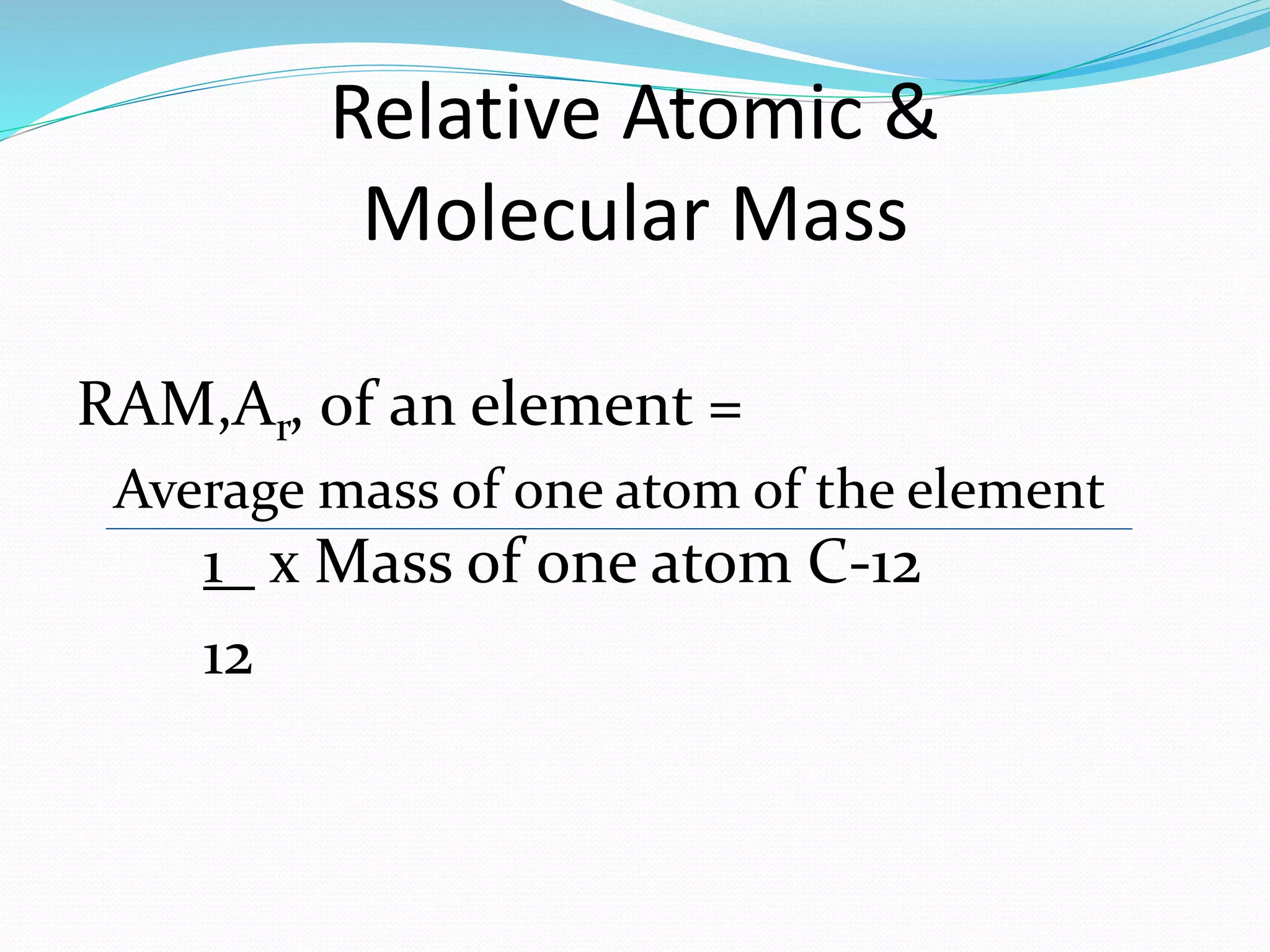 ATOMS, MOLECULES & STOICHIOMETRY.pptx