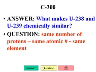 Atoms periodic table jeopardy | PPTX