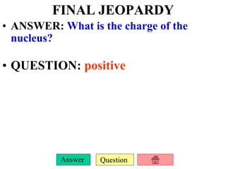 Atoms periodic table jeopardy | PPT