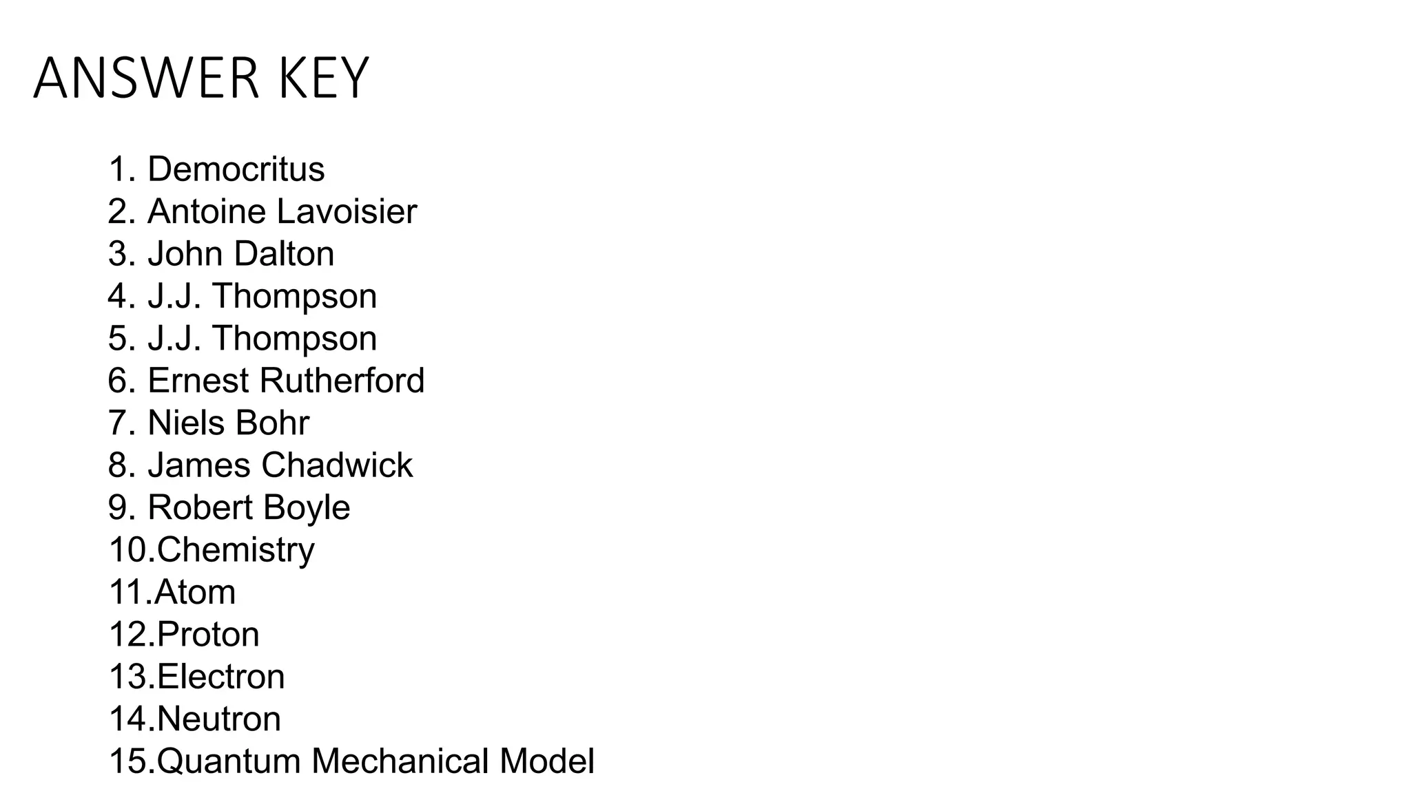 Quiz on different atomic model and proponents | PPTX