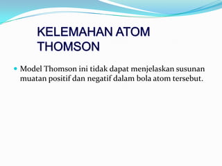 Atom thomson | PPTX