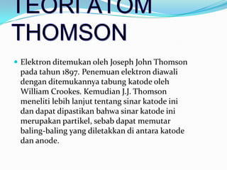 Atom thomson | PPT
