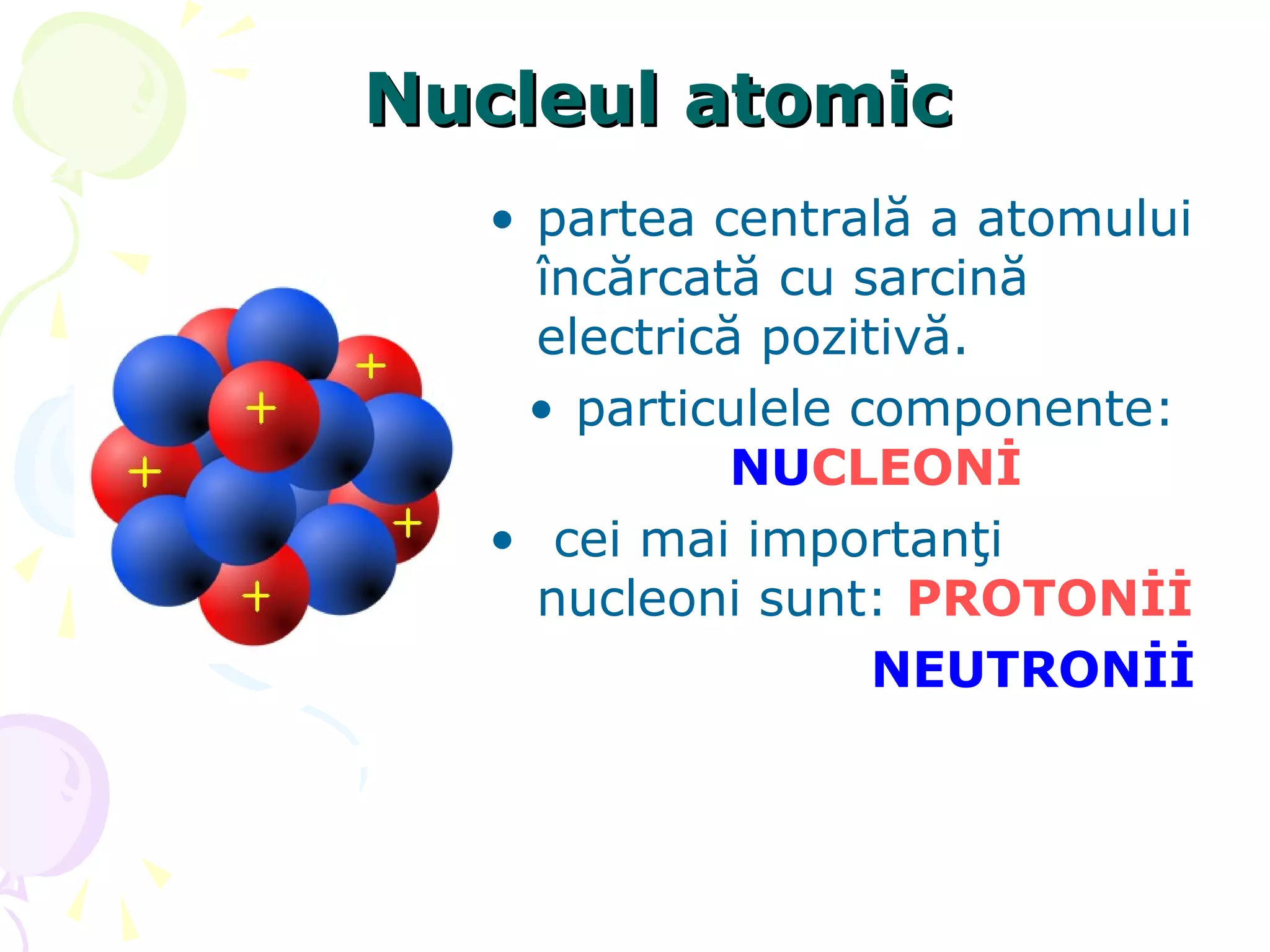 Atomul. Structura atomului | PPT