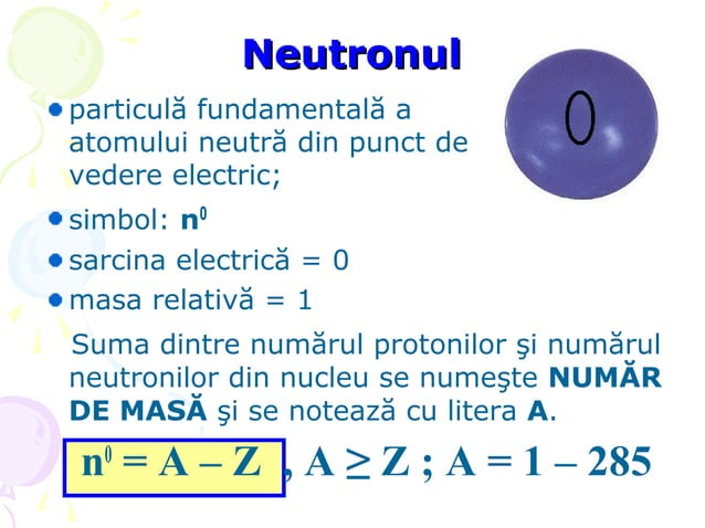 Atomul. Structura atomului | PPT