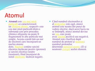 Atomul | PPT
