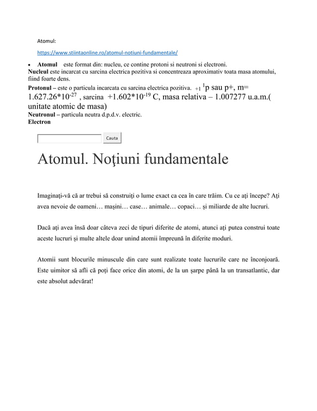 Atomul. Element chimic. Simbol chimic.docx