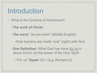 Atonement Course introduction | PPTX | Christianity | Religion ...