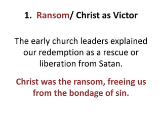 Theories of Atonement or Redemption | PPTX