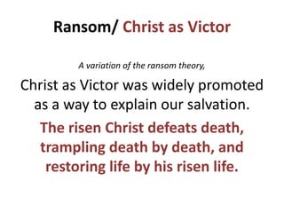 Theories of Atonement or Redemption | PPTX