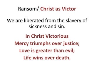 Theories of Atonement or Redemption | PPTX