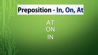 At, on, in | PPT