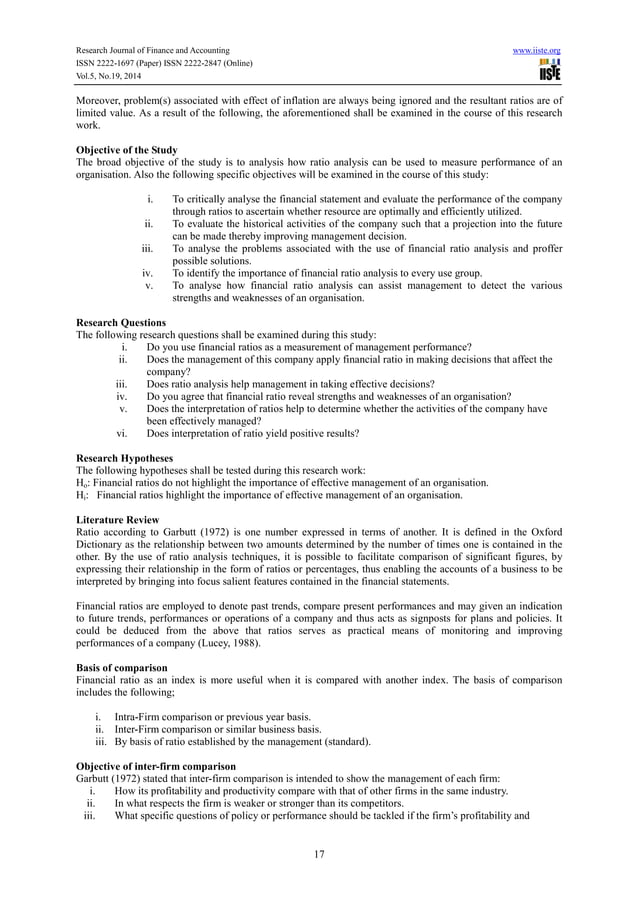 A Tool For Measuring Organization Performance Using Ratio Analysis Pdf Stocks And Bonds