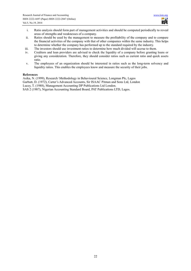 A Tool For Measuring Organization Performance Using Ratio Analysis Pdf Stocks And Bonds