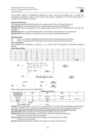 A tool for measuring organization performance using ratio analysis | PDF
