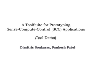 A tool suite for prototyping internet of things applications | PPT