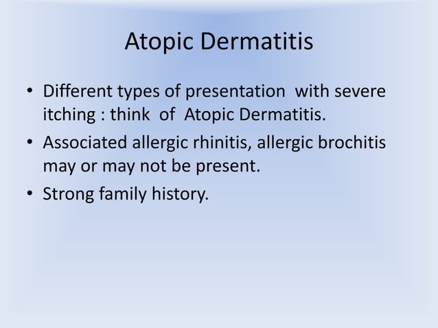 Atopic dermatiitis | PPT