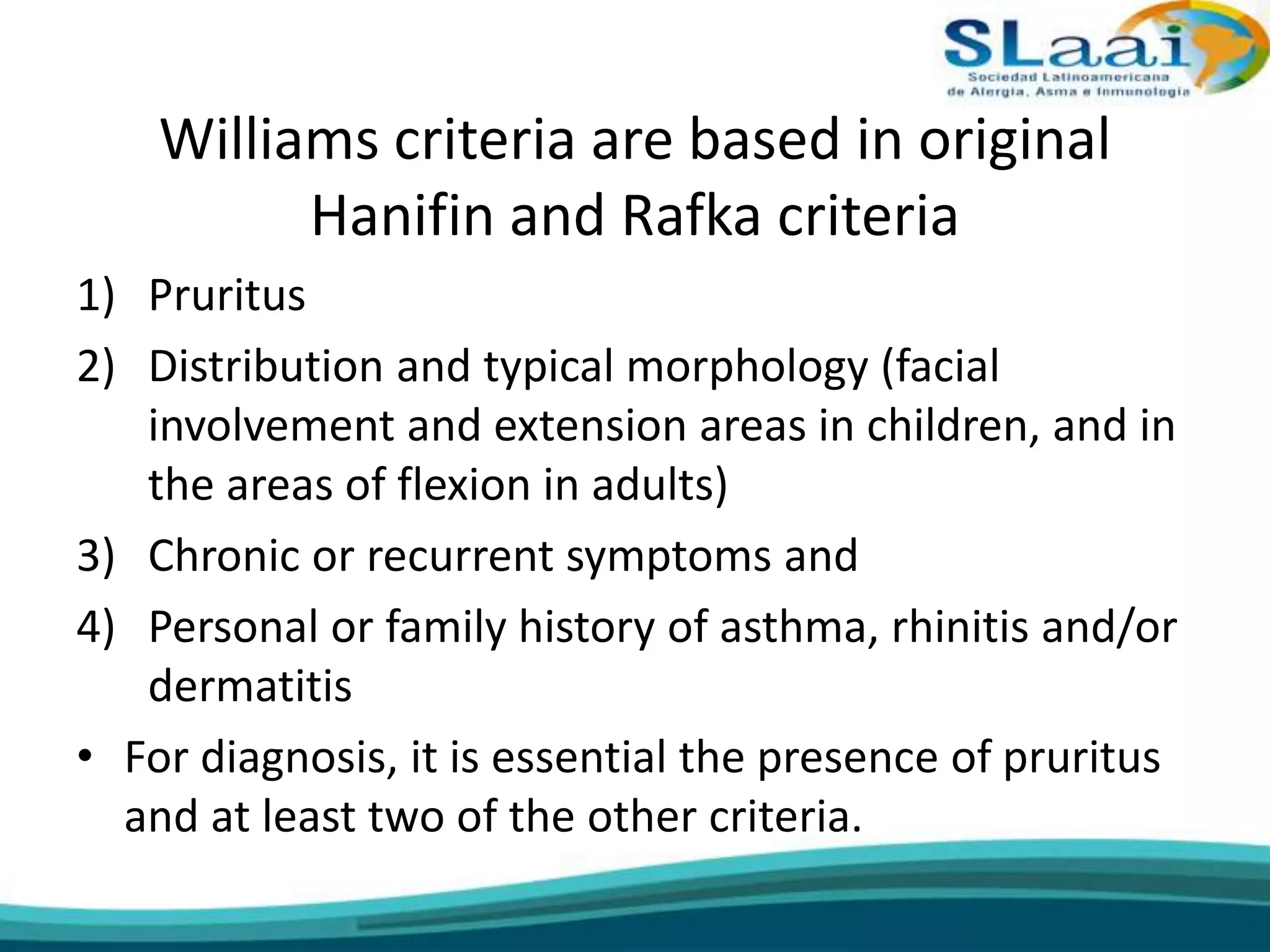 Atopic Dermatitis Position Paper SLaai | PPTX