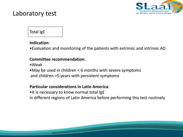 Atopic Dermatitis Position Paper SLaai | PPTX