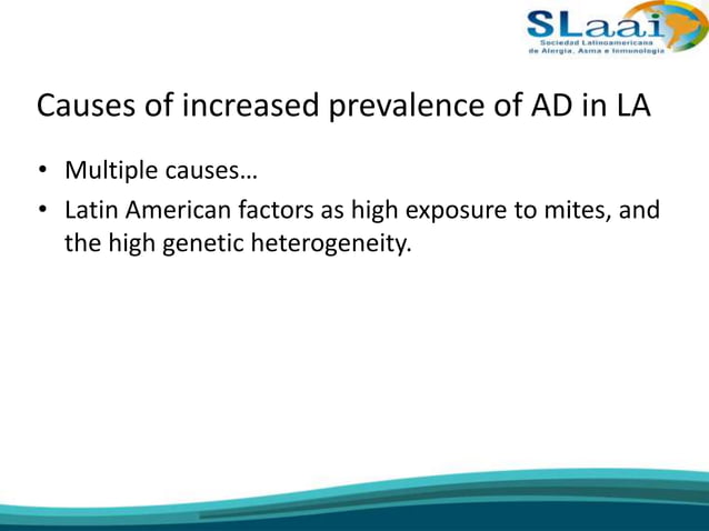 Atopic dermatitis Position Paper - Latin American Society of Allergy ...