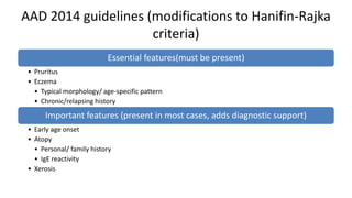 Atopic dermatitis | PPTX