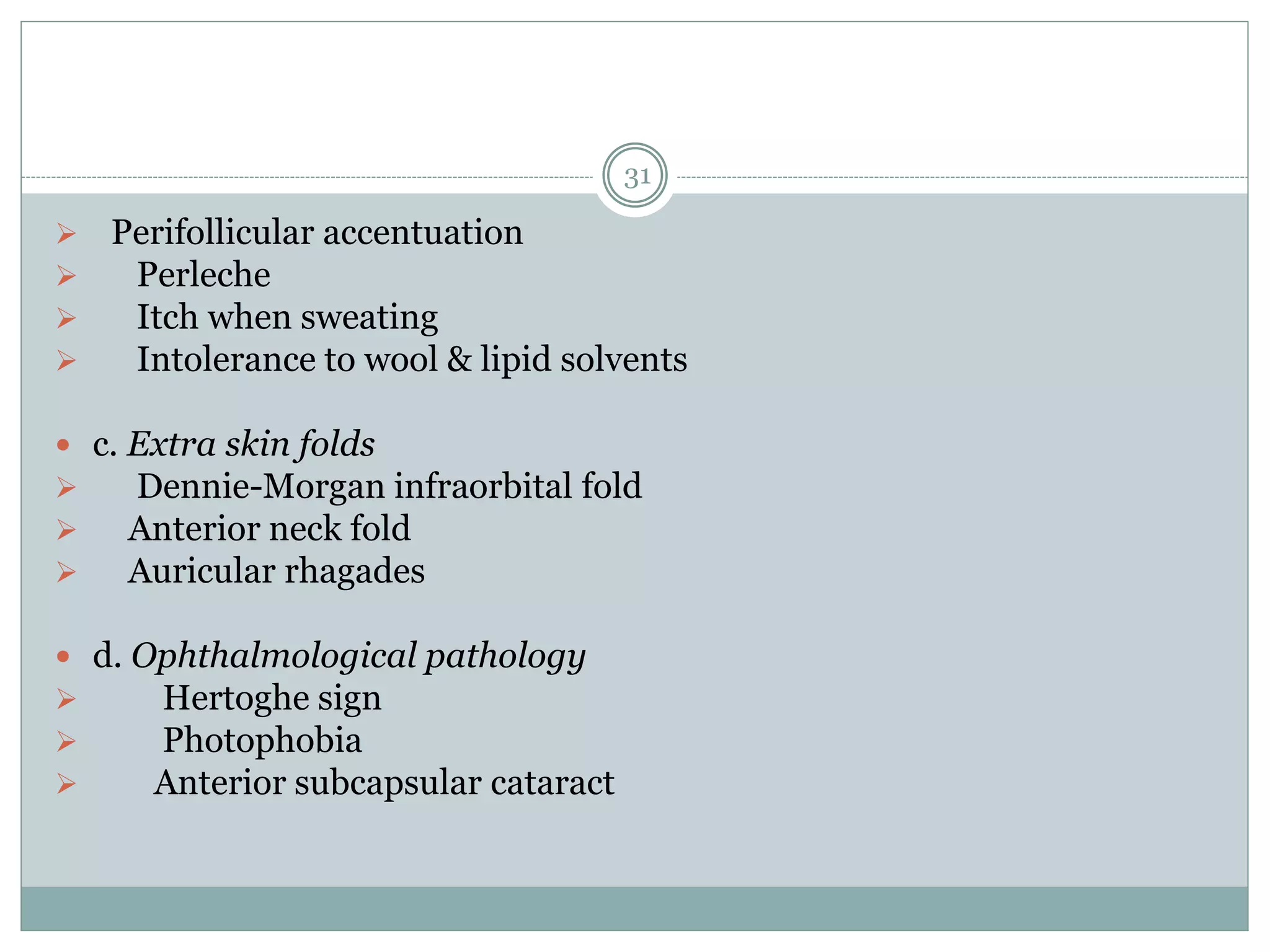 Atopic dermatitis | PPTX