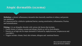 Atopic dermatitis | PPTX