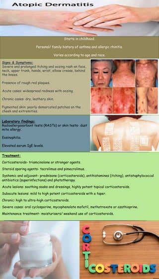 Atopic dermatitis.pptx | Skin and Dermatology | Diseases and Conditions