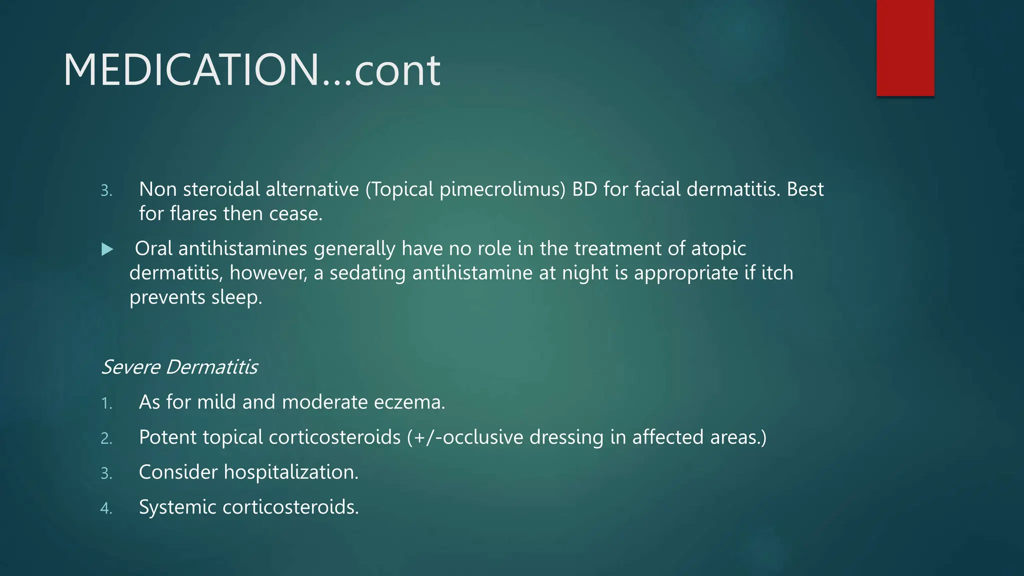 ATOPIC DERMATITIS in children. dx and tx | PPTX