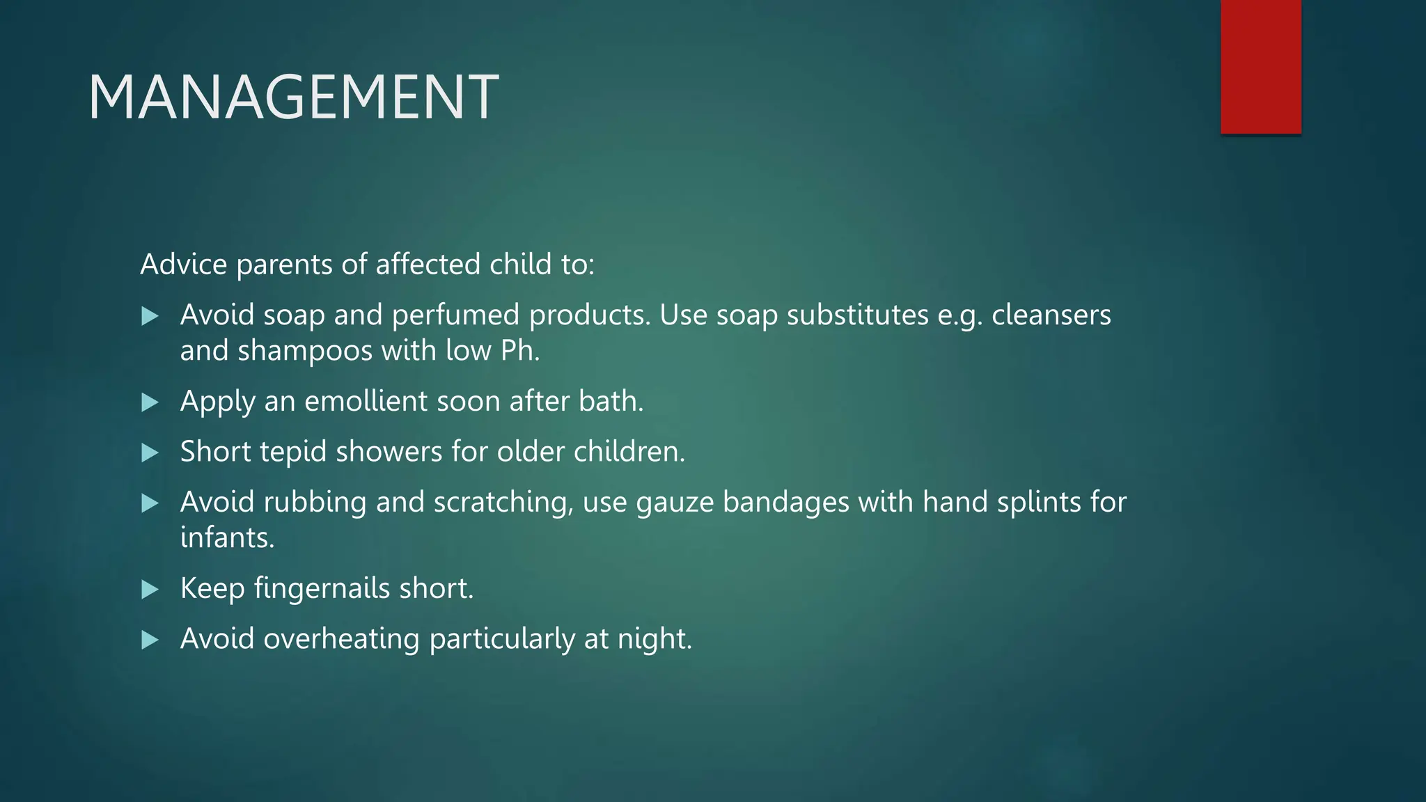 ATOPIC DERMATITIS, diagnosis &management | PPTX