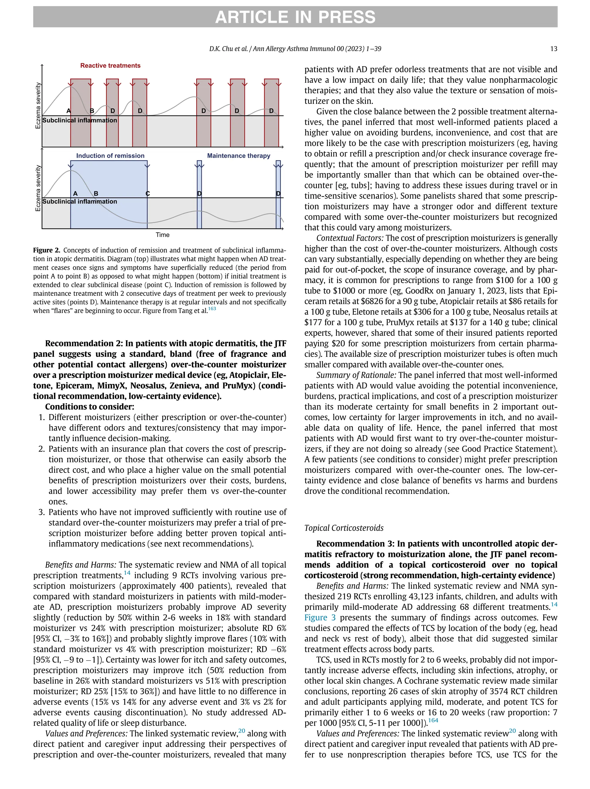 Atopic Dermatitis Guidelines 2023.pdf pediatria | PDF