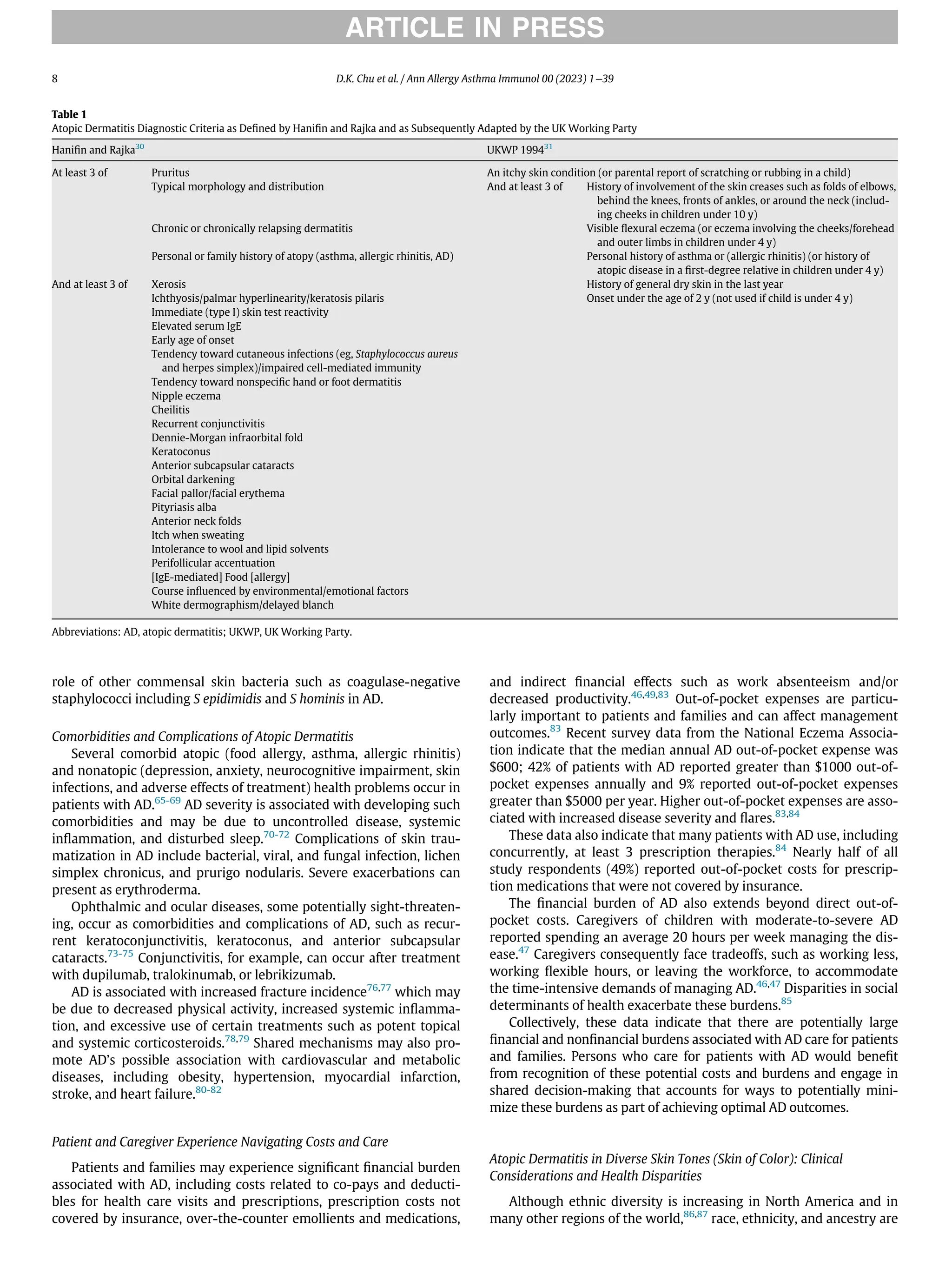 Atopic Dermatitis Guidelines 2023.pdf pediatria | PDF